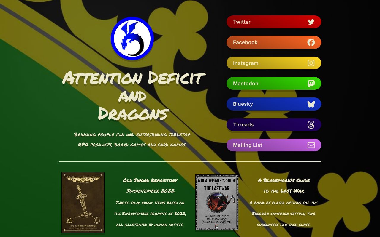 Attention Deficit and Dragons